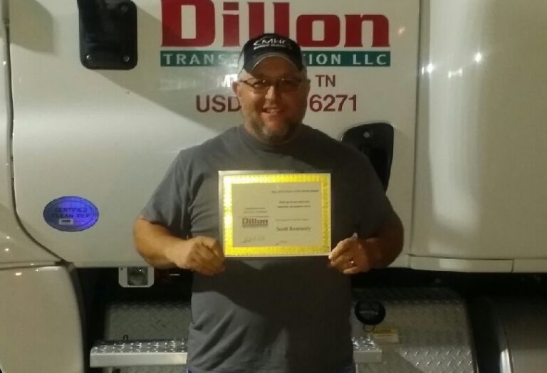 May Driver of the Month - Dillon Transportation LLC